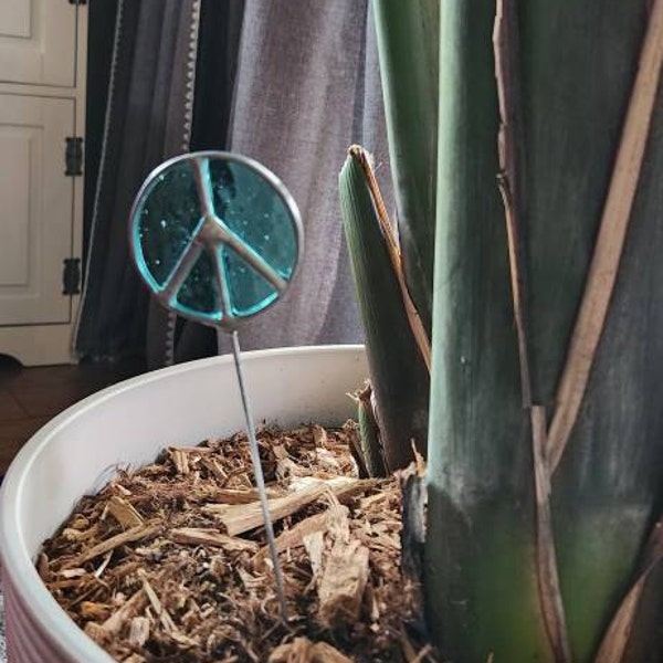 Peace Sign Plant Stake - Etsy