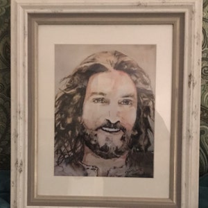 Smiling Jesus Art Print - Etsy