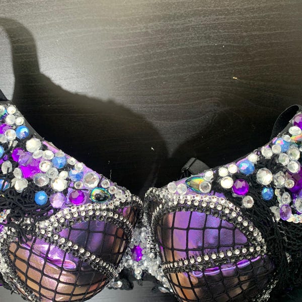 Mardi Gras NOLA Celebration Fringe Bra Top (made to Order Item): Fat ...