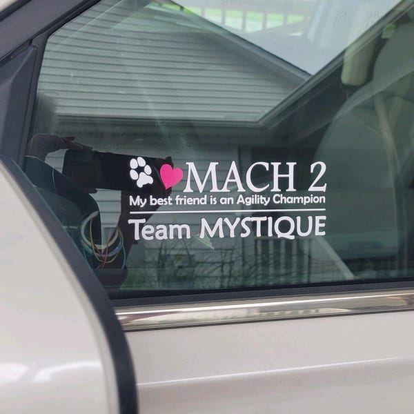 PACH Sticker - 2 Color: Dog Agility Vinyl Sticker. Customization ...