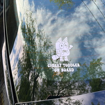 Bluey Peeking Sticker Car Decal, Laptop Sticker - Etsy