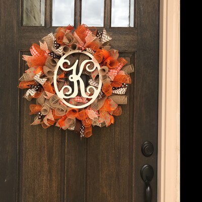 Monogram Letter M Wood Cut Out Unfinished Wooden MDF Paintable Letters ...