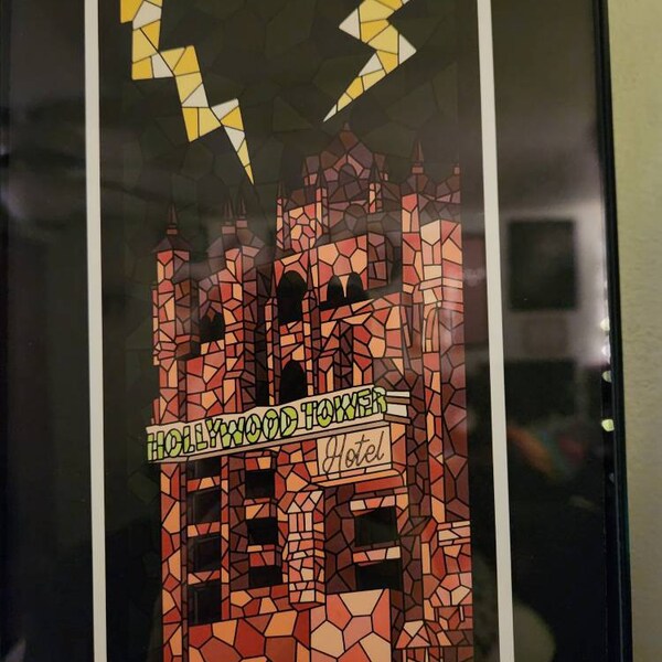 Corpse Bride Themed Stained Glass Window Mini Print | Spooky Halloween ...