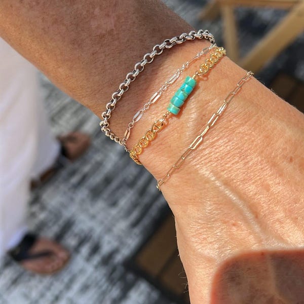 Freshwater Pearl Square, Pearl Connector, Gold Filled or Sterling ...