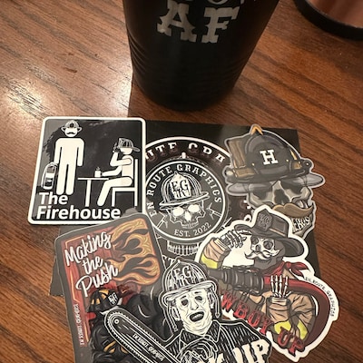 Custom Name/number Bomberos Firefighter Sticker 20 Stickers - Etsy