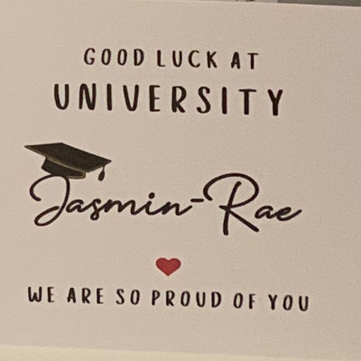 Going to University Card, Good Luck at University Card, off to Uni Card ...