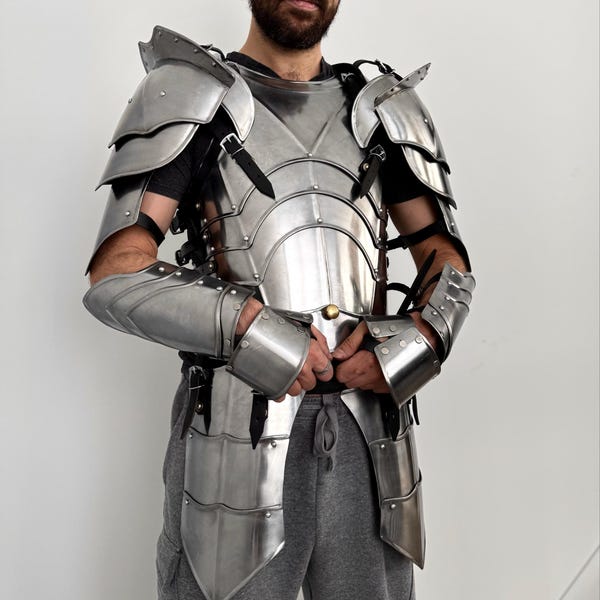 Medieval Knight Leg Guard &sabaton Armor, Larp Armor, Functional Armor ...