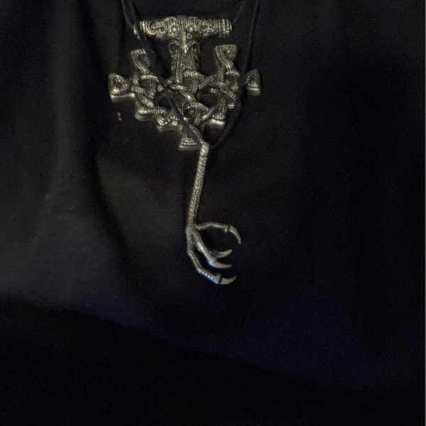 Raven Claw Pendant in Pewter, Bronze, or Sterling Silver --- Viking ...