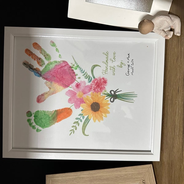 Valentine Mother's Day Craft Handprint Art Birthday Activity Floral ...