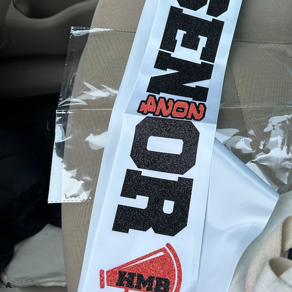 Senior Sashes, Custom Sash, Graduation Sash, Class of 2026, Volleyball ...