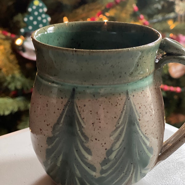 Winter Tree Ceramic Coffee Mug - Etsy