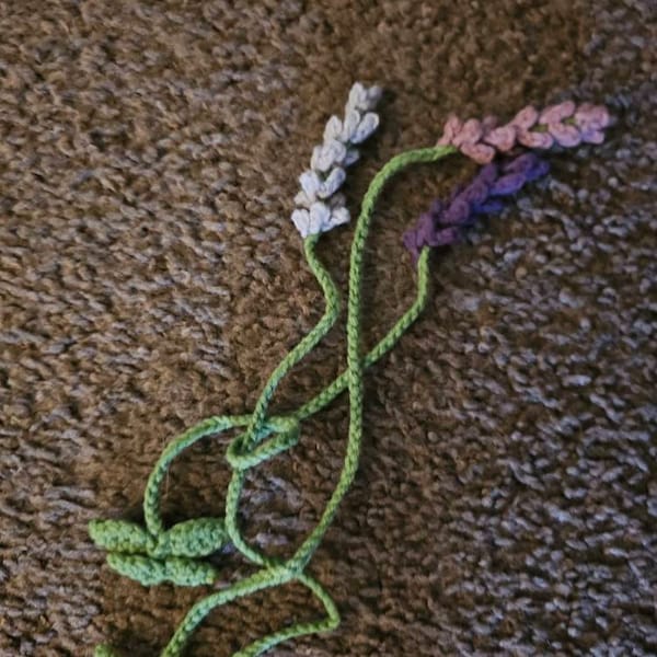 Lavender Bookmark Crochet Pattern, PDF File, Beginner Crochet Pattern ...
