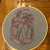 DIY Heart Anatomy Embroidery Pattern, Heart Embroidery, Anatomical ...