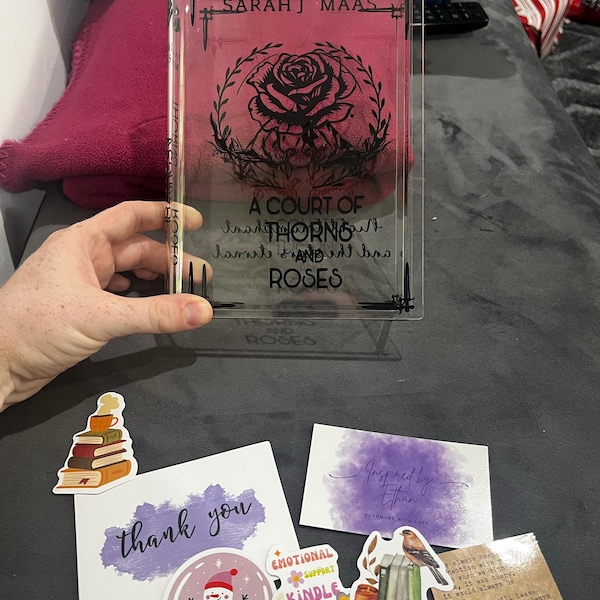 Acrylic Book Vase - ACOTAR A Court of Thorns and Roses - Etsy