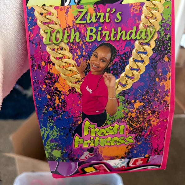 Fresh Princess Party - Fresh Prince Boxes -fresh Princess Favor Bags ...