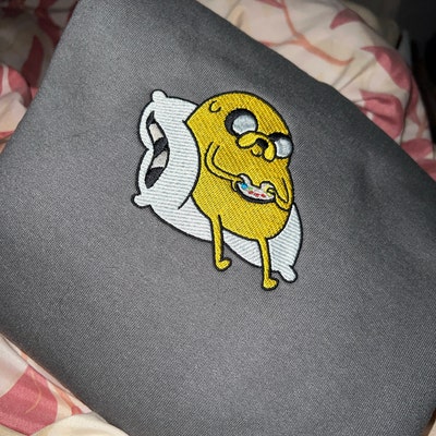 Jake Skateboard Embroidered Sweater, Personal Cartoon Gift Hoodie, Y2K ...