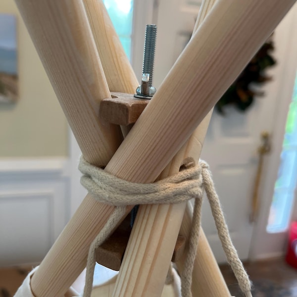 Set of 5 Teepee Wooden Poles Plus Stabilizer, Ideal for 5 Pole Teepees, Teepee Poles, 5 Teepee ...