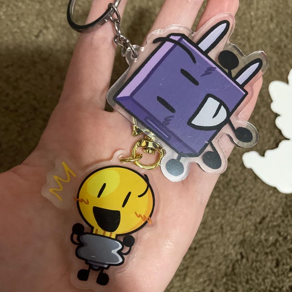 Lightbulb (inanimate Insanity) Double-sided Keychain - Etsy