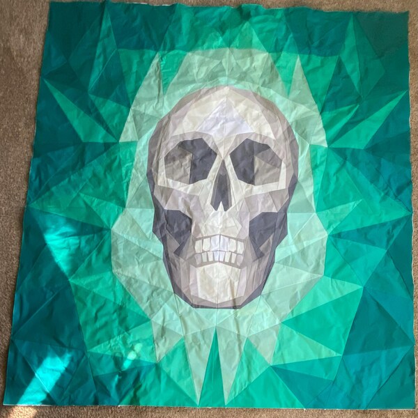 Fractured Skull 10" Block - FPP Pattern - Etsy