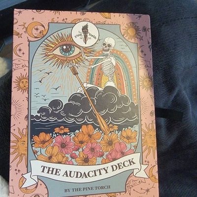 The Cheese Fries Tarot Card Holographic Sticker, Fries Tarot Card ...