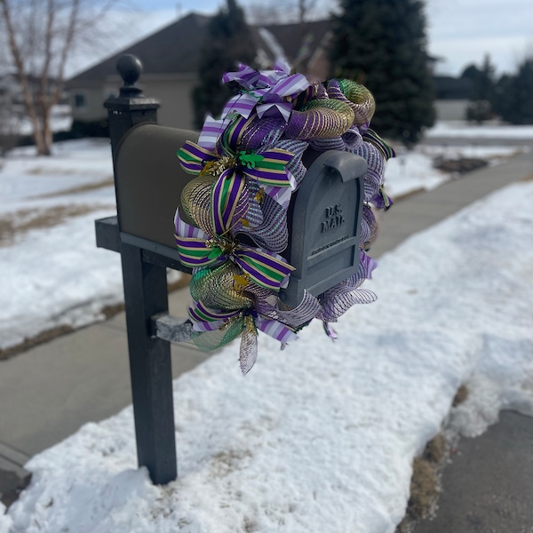 Summer Mailbox Swag, Mailbox Swag, Spring Mailbox Wreath, Mailbox ...