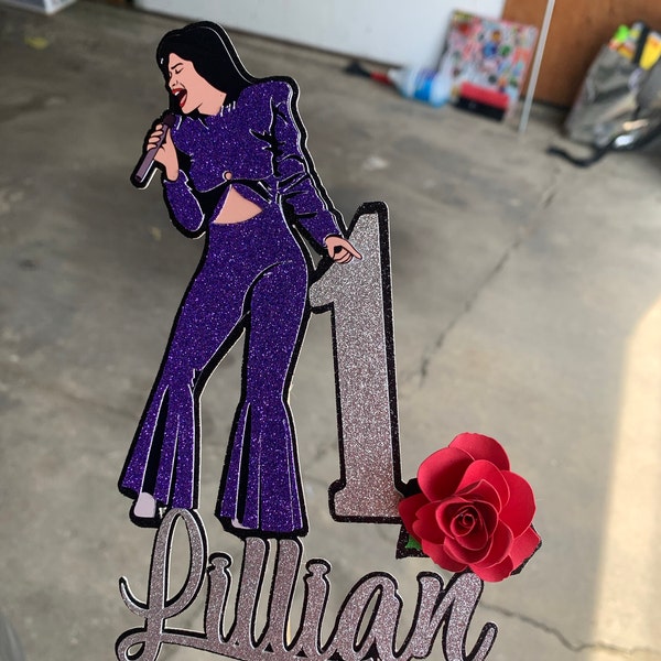 Selena Quintanilla Cake Topper, Selena Inspired Cake Decor, Selena ...