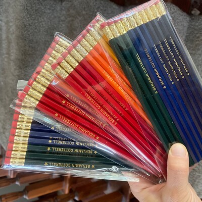 Personalized Pencil Set Custom Pencils Engraved With Foil Stamped Gift ...