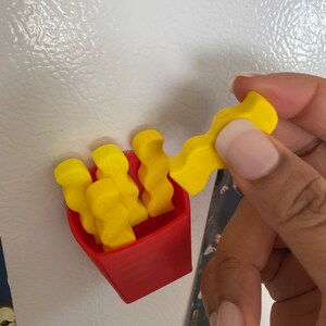 French Fry Magnet Set – 3D Printed Foodie Fridge Decor - Etsy