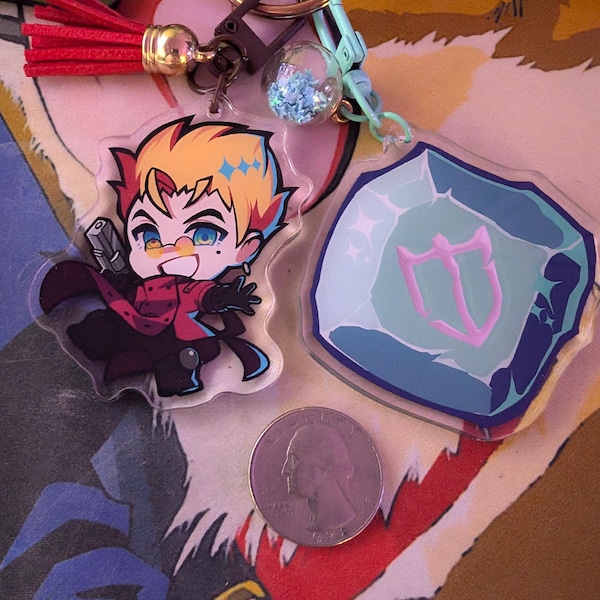 Trigun 1998 + Trigun Stampede Fanmade 2.5in Keychains: Vash, Wolfwood ...