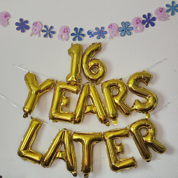 HAPPY WORKIVERSARY Letter Balloon Banner - 10 Color Options - Work ...