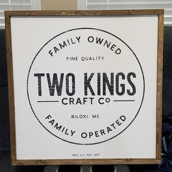 Custom Hometown Wood Painted Sign | Modern Farmhouse, Wall Decor ...
