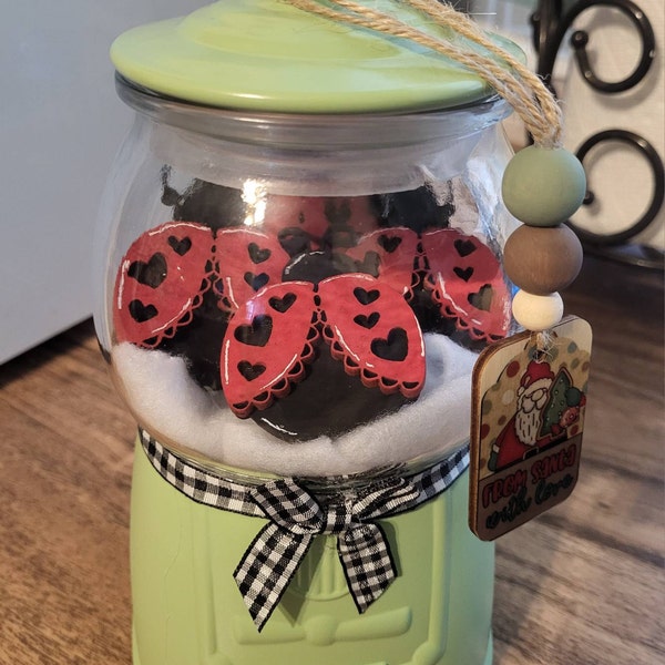 Ladybug DIY Bundle- Tier Tray Decor - Candy Machine Filler - Scoop ...