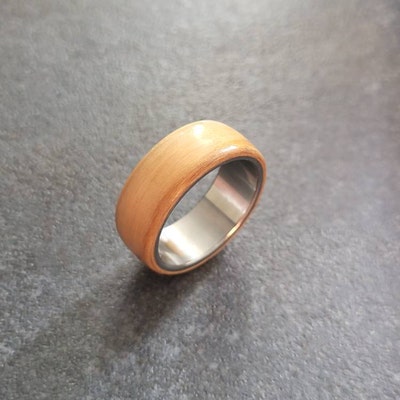 Amaranth Wood Ring, Beautiful Purple Ring, Handmade Happy Valentine Day ...