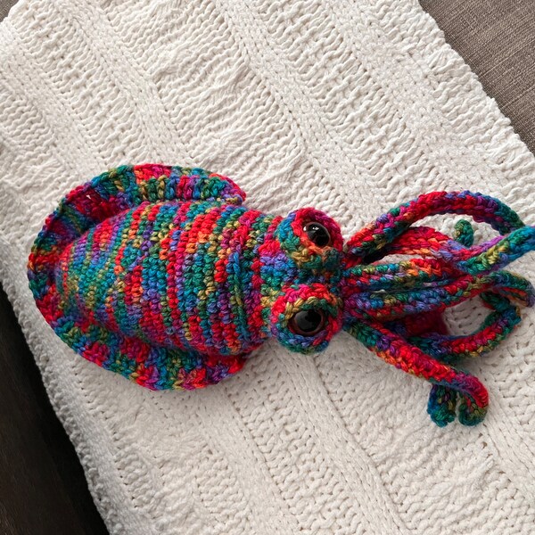 PATTERN ONLY Rainbow Cuttlefish Amigurumi Crochet - Etsy