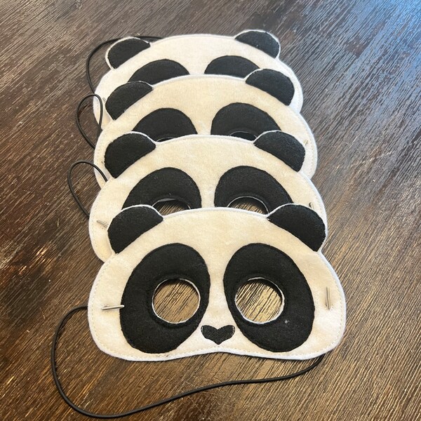 Panda Dress Up/pretend Play Mask Zoo Animal Costume Halloween Birthday ...