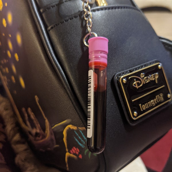 Blood Test Tube Keychain / Chemistry / Transfusion / Blood Bank ...