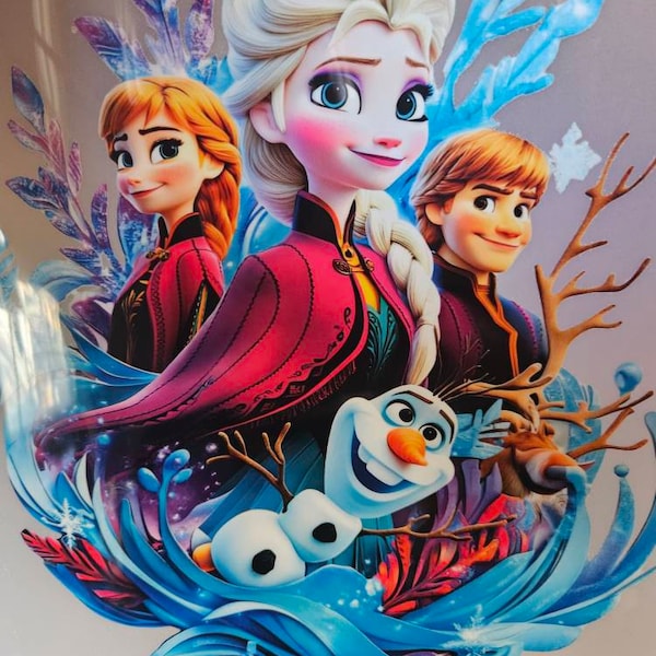 4 Frozen PNG Clipart, Splash and Watercolor Design for Sublimation ...