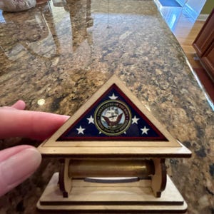 21 Gun Salute Military Funeral Bullet Shell Casing Display Holder, Army ...