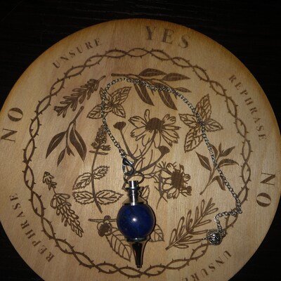 Pendulum Board Herbal Kit Nature Wooden Board Divination Witch Scrying ...