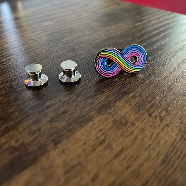Infinitely Bisexual Pin — Subtle Bi Pride Accessory LGBT Gay Infinity ...
