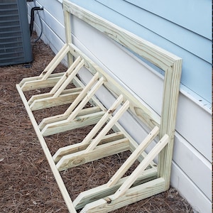 DIY Four Bike Rack Plans/wooden Bike Stand Tutorial/handmade Bike ...