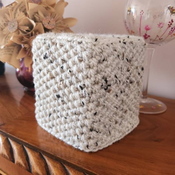 Tissue Box Cover for Cubed Square Boxes ~ Crochet Pattern ~ the CHEHOP ...