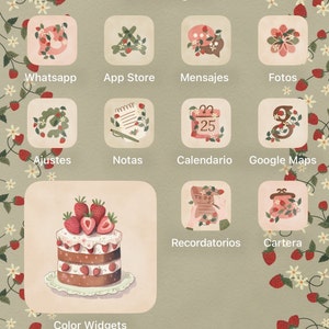 Cottagecore Ios 14 Icons Aesthetic, iPhone Widgets Cute Cottagecore App ...
