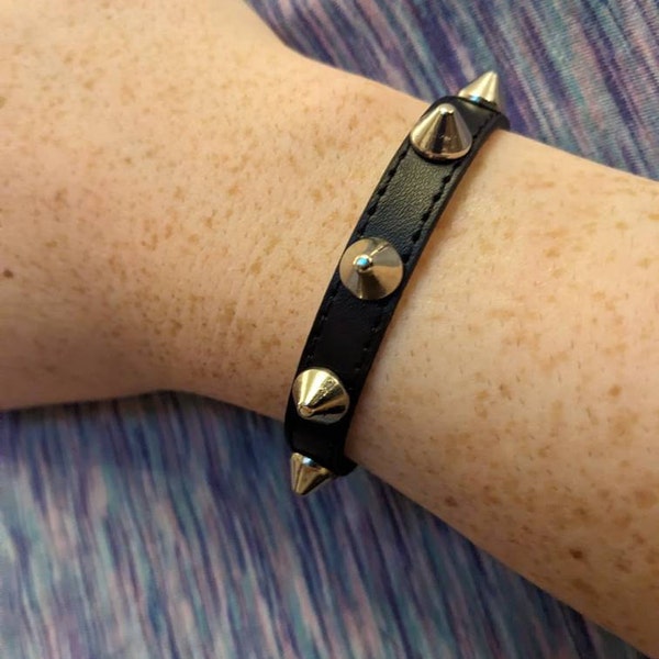 Black Faux Leather Choker, 10mm Plain Black Choker, Punk Choker, Rocker ...