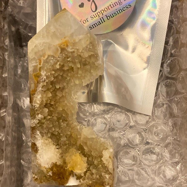 Druzy Agate Crystal Teardrop Color Enhanced | Druzy Agate | Crystals ...