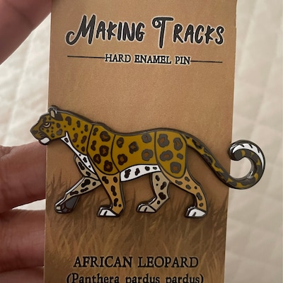 African Leopard Hard Enamel Pin Leopard Pin Animal Pin - Etsy