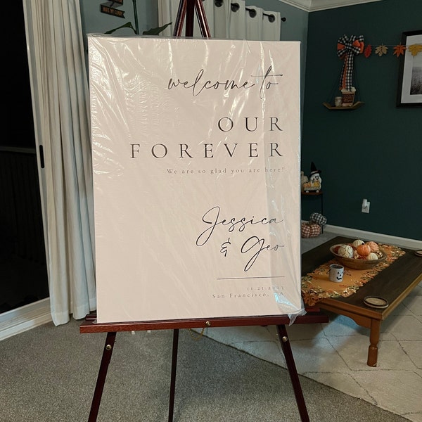Wedding Welcome Sign, Wedding Sign, Welcome to Our Wedding Sign ...