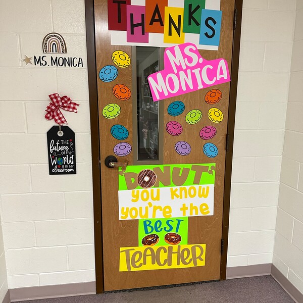 DONUT Teacher Appreciation Day Kit School Door Decor Classroom Decor ...