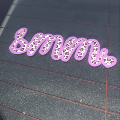 Leopard Print Monogram, Monogram Car Decal, Monogram for Phone, Laptop ...