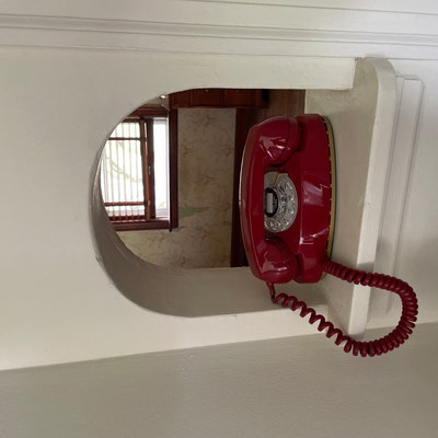 Retro Touch Tone Wall Phone in Red, Restored and Working - Etsy